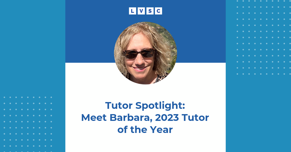 Meet Barbara, 2023 Tutor of the Year - Literacy Volunteers of Somerset ...