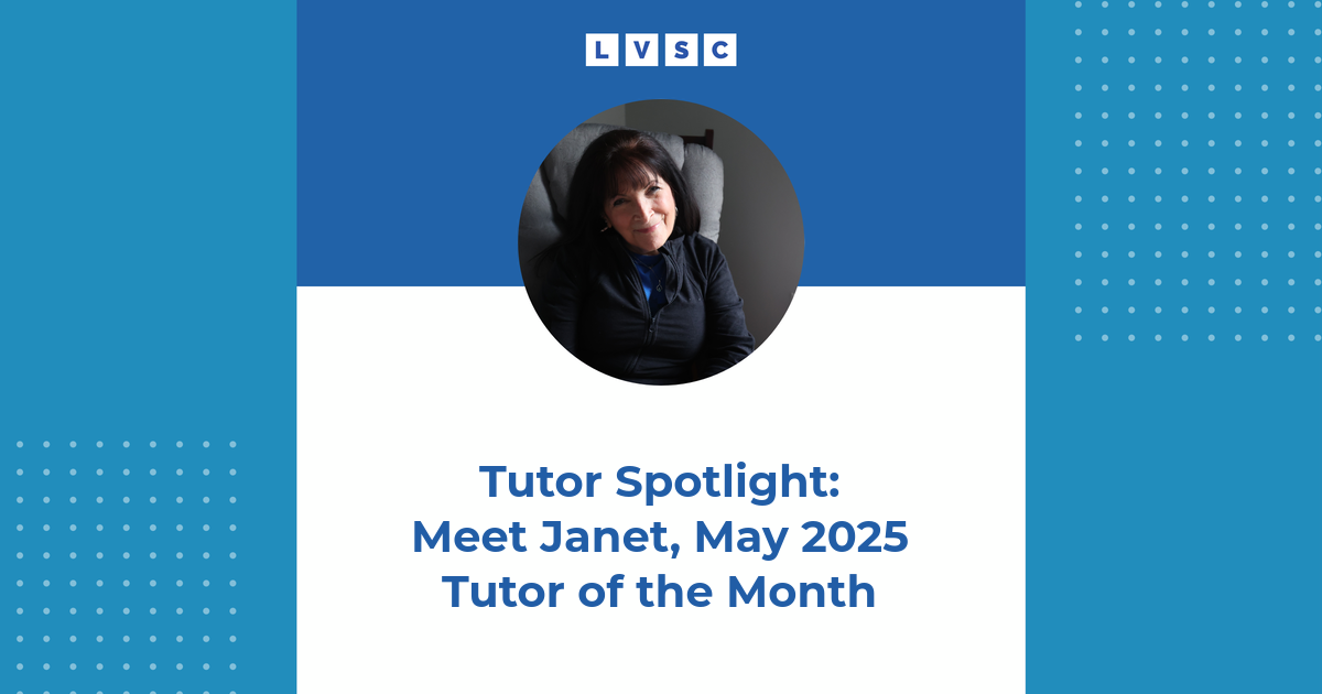 Meet Janet, May 2025 Tutor of the Month - Literacy Volunteers of ...